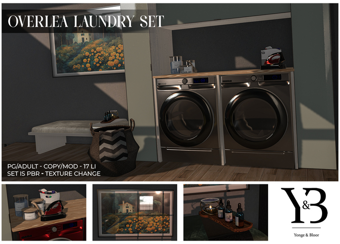 Second Life Marketplace - Y&B Overlea Laundry Set FP PG